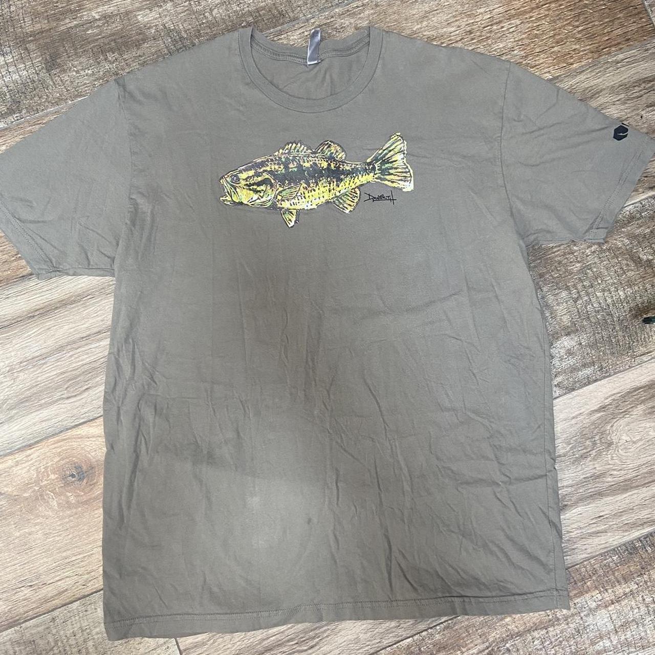 Y2K CatchCo Bass fishing T Shirt! Comfy material and... - Depop
