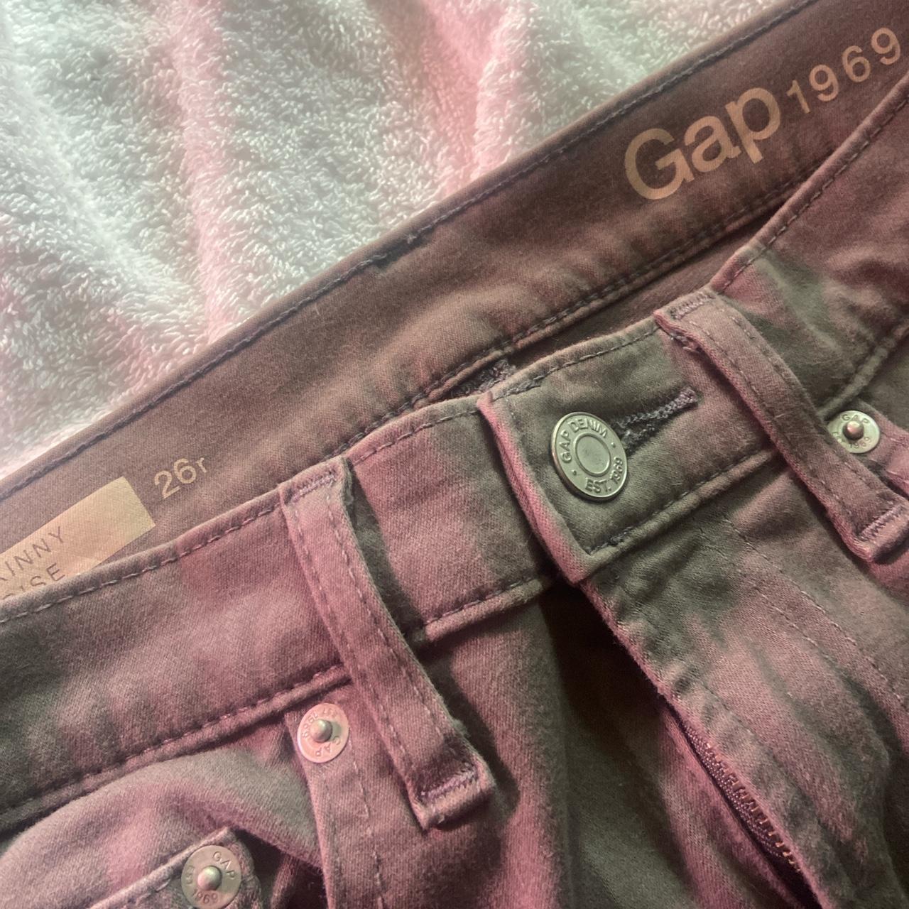 26 regular GAP skinny jeans high rise grey - Depop