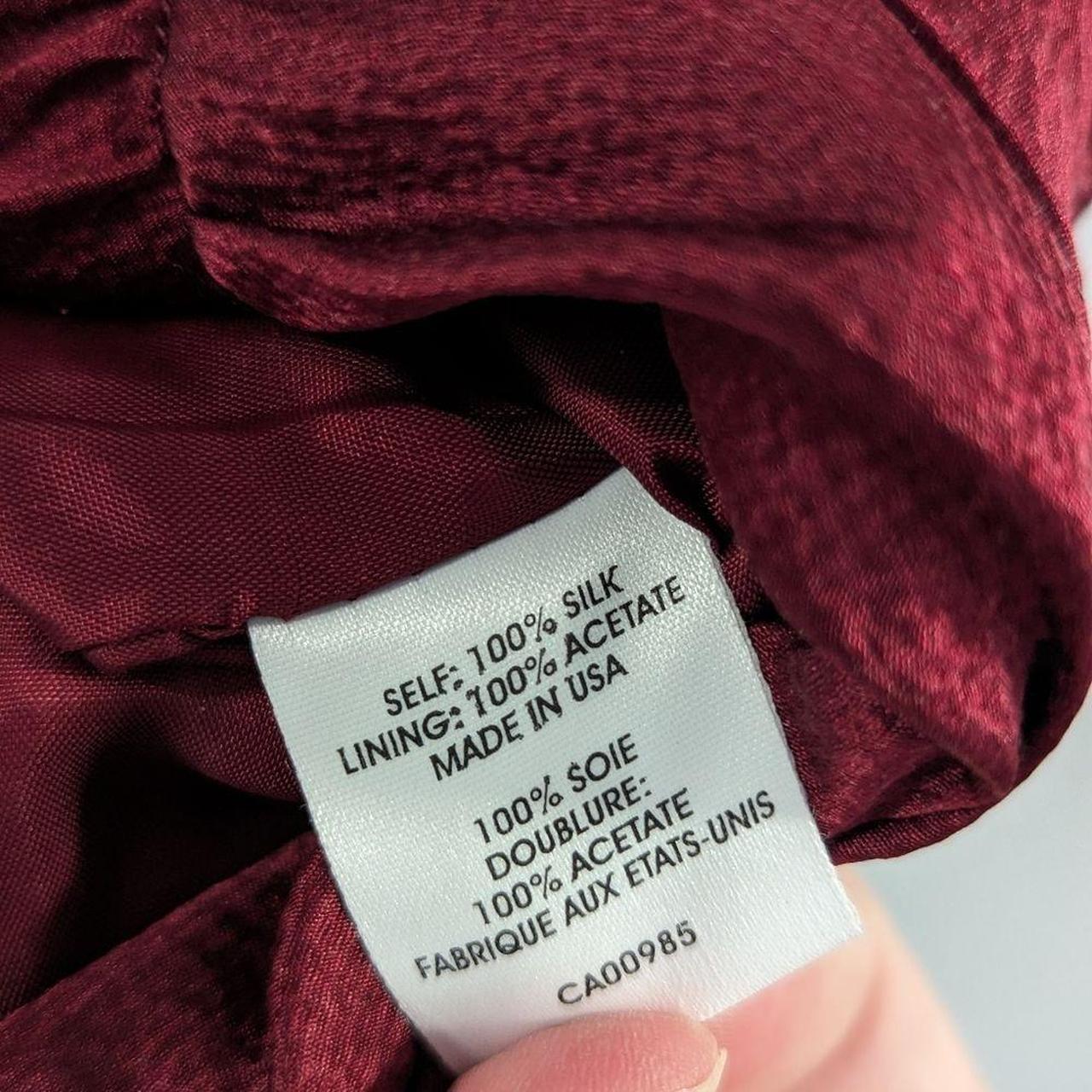 Nanette Lepore Red Merlot Wine tease me Silk cap... - Depop