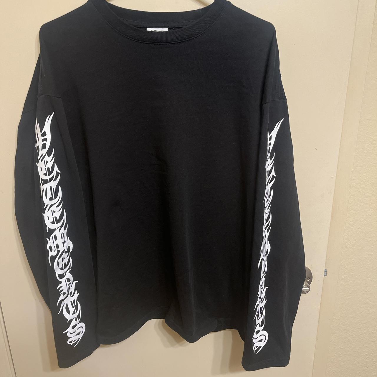 vetements gothic long sleeve size small fits like a | Depop vetements gothic long sleeve size small fits like a | Depop