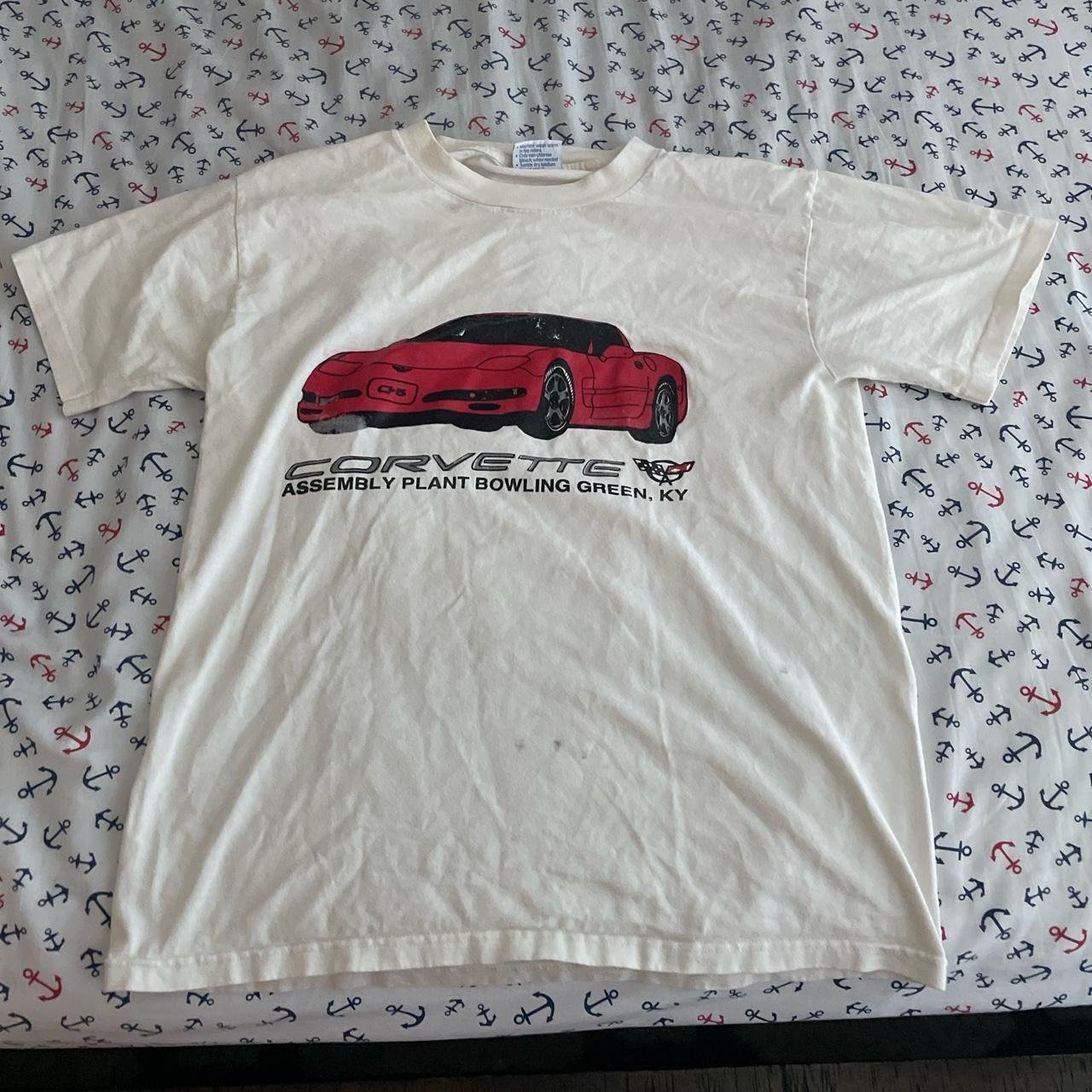 vintage Single stitched corvette tee no rips or... - Depop