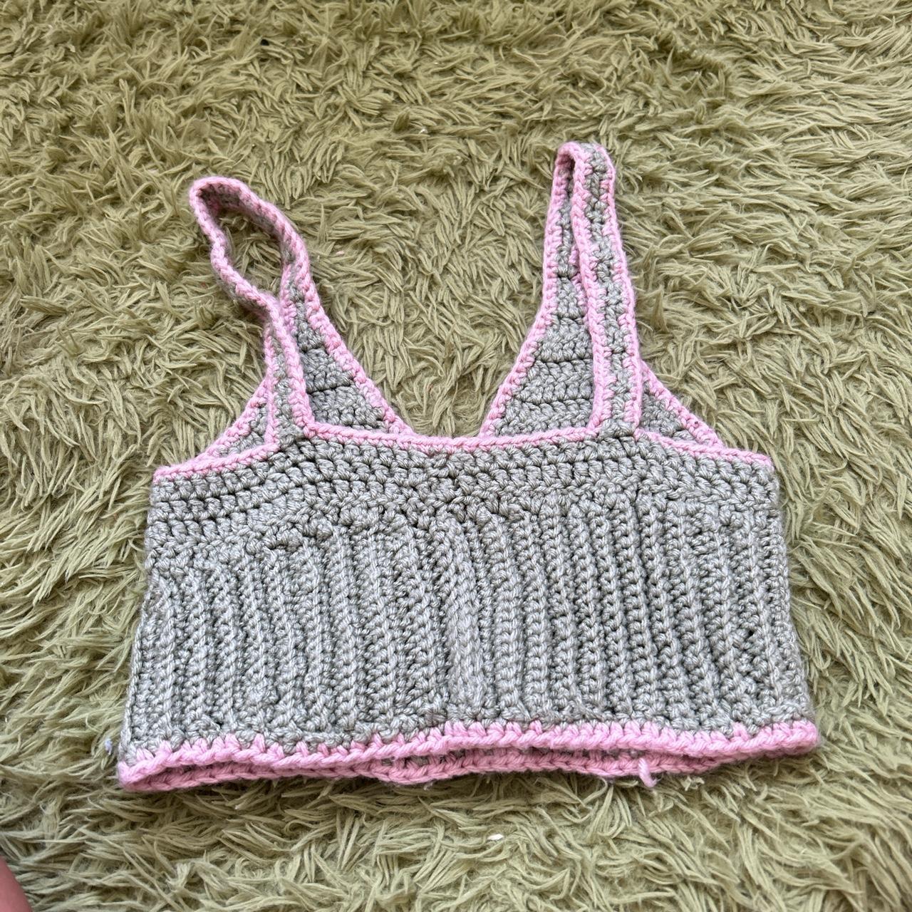 hand crochet top super cute $20 - Depop