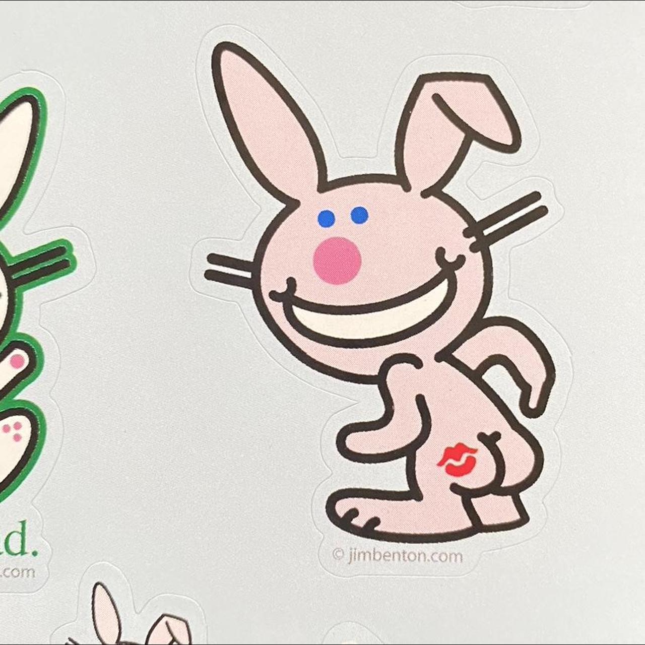 1 Sheet Of Jim Benton It’s Happy Bunny Stickers 19... - Depop