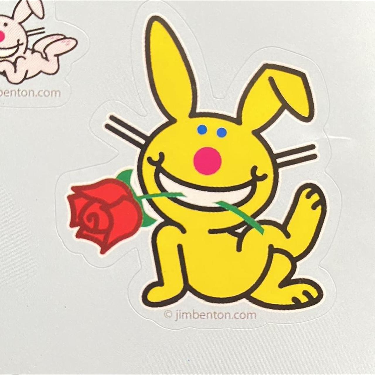 1 Sheet Of Jim Benton It’s Happy Bunny Stickers 19... - Depop
