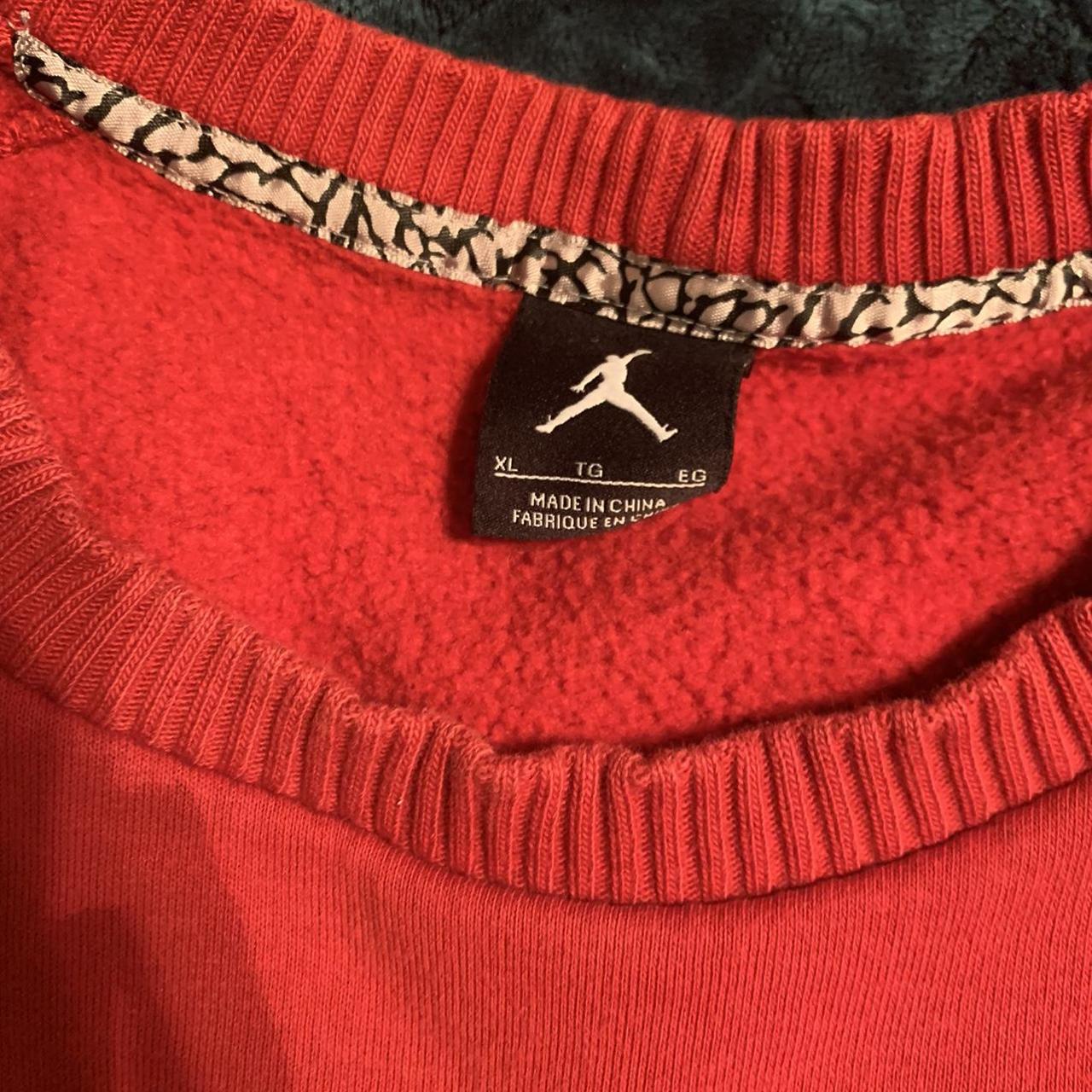 Jordan Men's Red Jumper | Depop