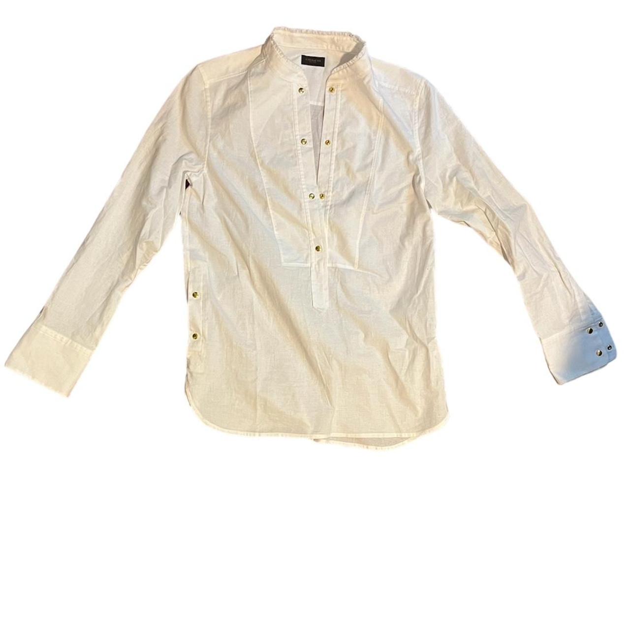 Vintage coach button up with collar -size... - Depop