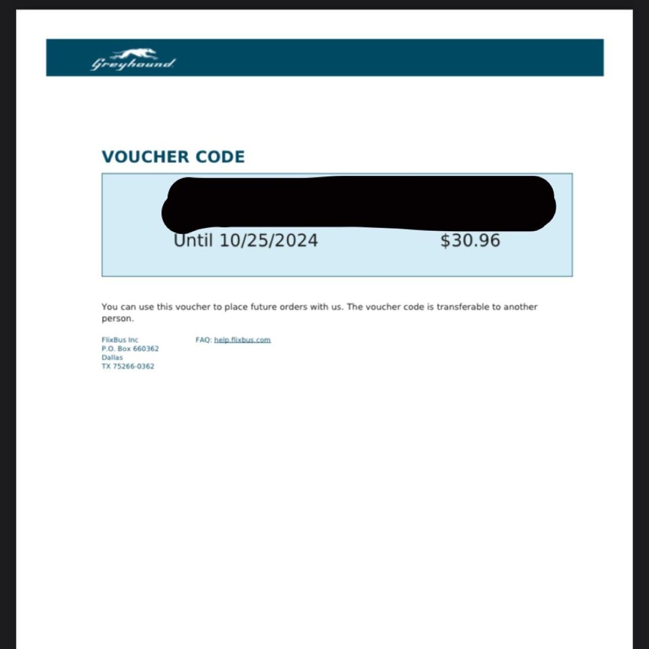 2 Greyhound bus vouchers, can be sold separately or... - Depop