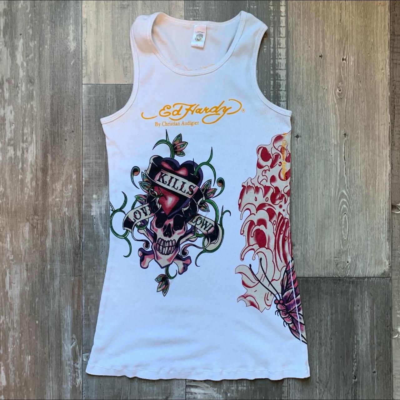 Vintage Ed Hardy Tank top The sickest Y2k Details... - Depop