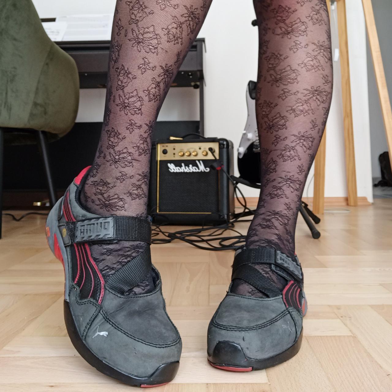 chunky Puma utility trainers / mary janes size 38... - Depop