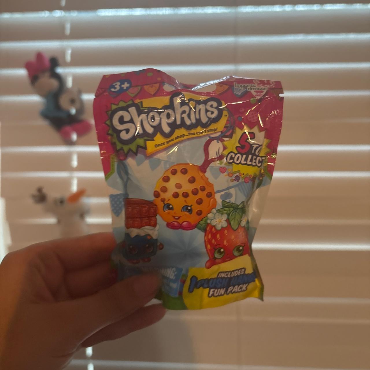 shopkins plush keychain mystery bag includes one... | Depop