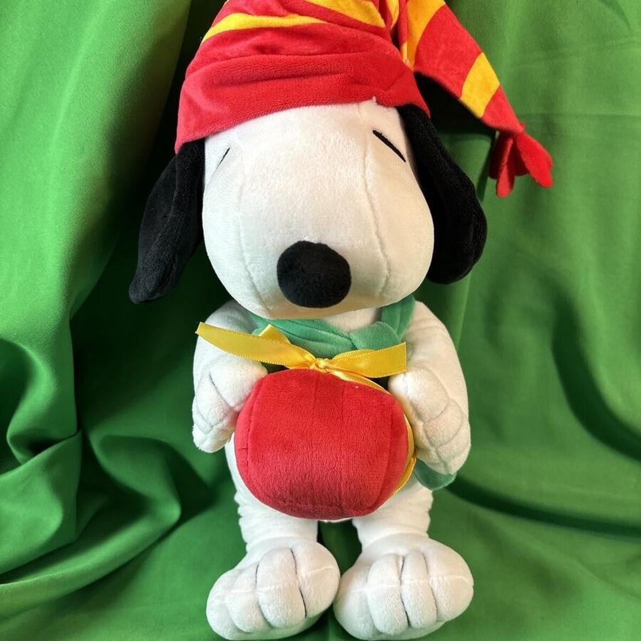Snoopy Plush 15" By Ruz Peanuts Christmas With... | Depop
