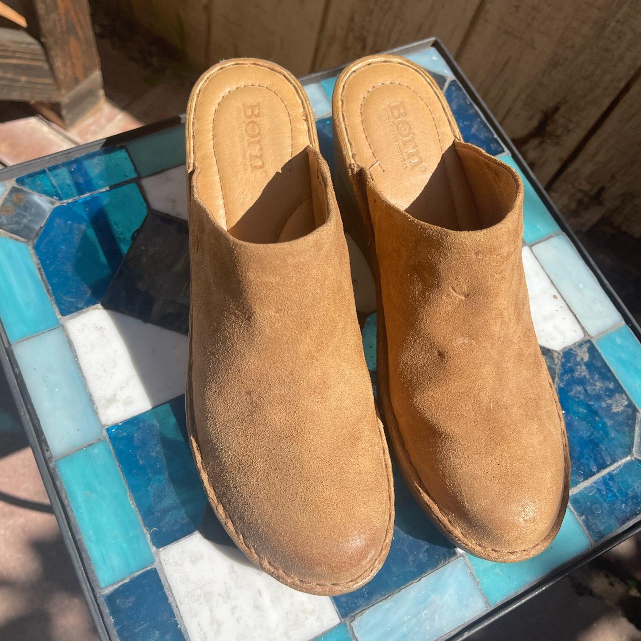 born clogs so cute + comfy size 10 my dog likes to... - Depop