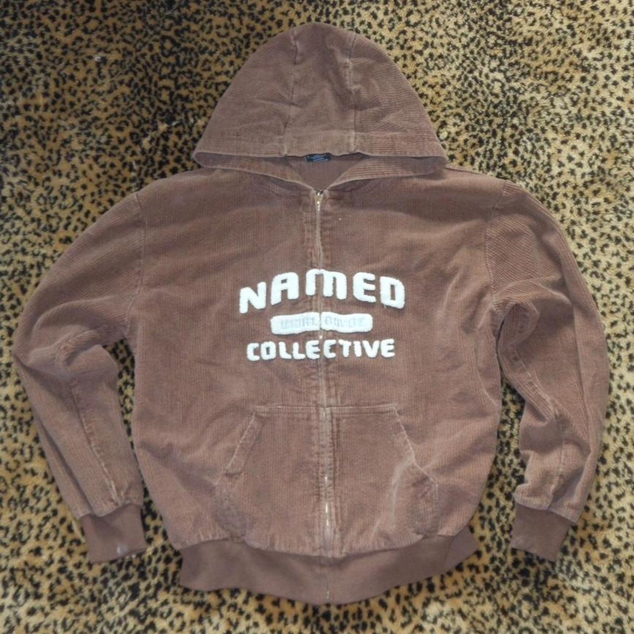 corduroy zip up -named collective -size xs/s - Depop