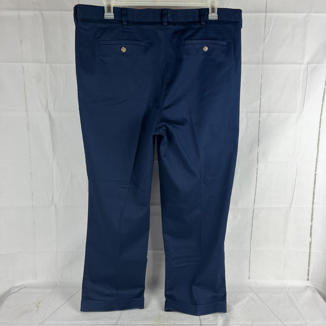 Roundtree & Yorke Men's Navy Trousers | Depop