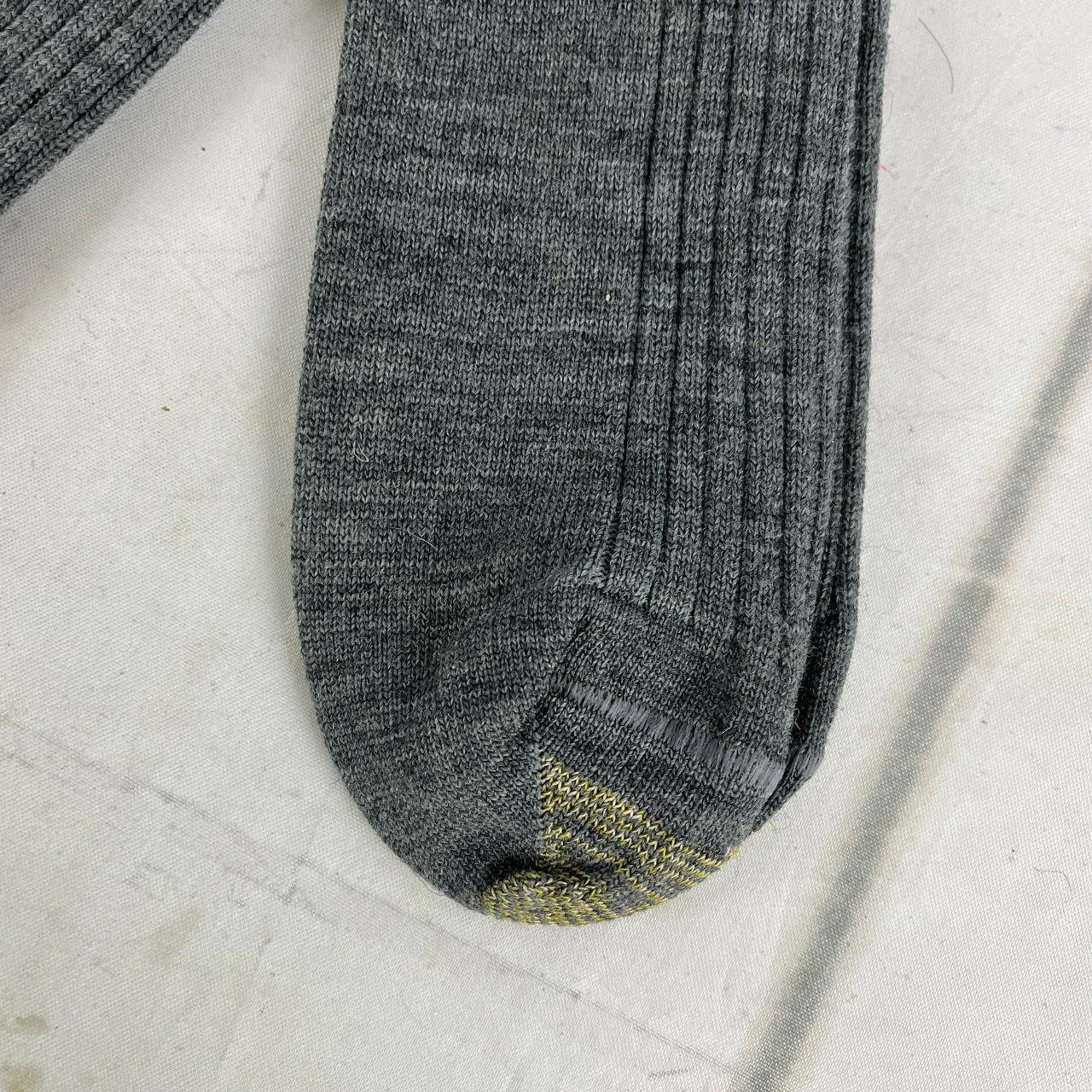 Vintage NOS Gold Toe Windsor Wool 720 H Socks Gray... - Depop