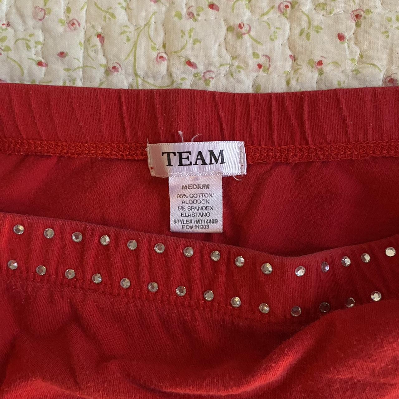 y2k nice fitting red tube top with rinestones ️ ver... - Depop