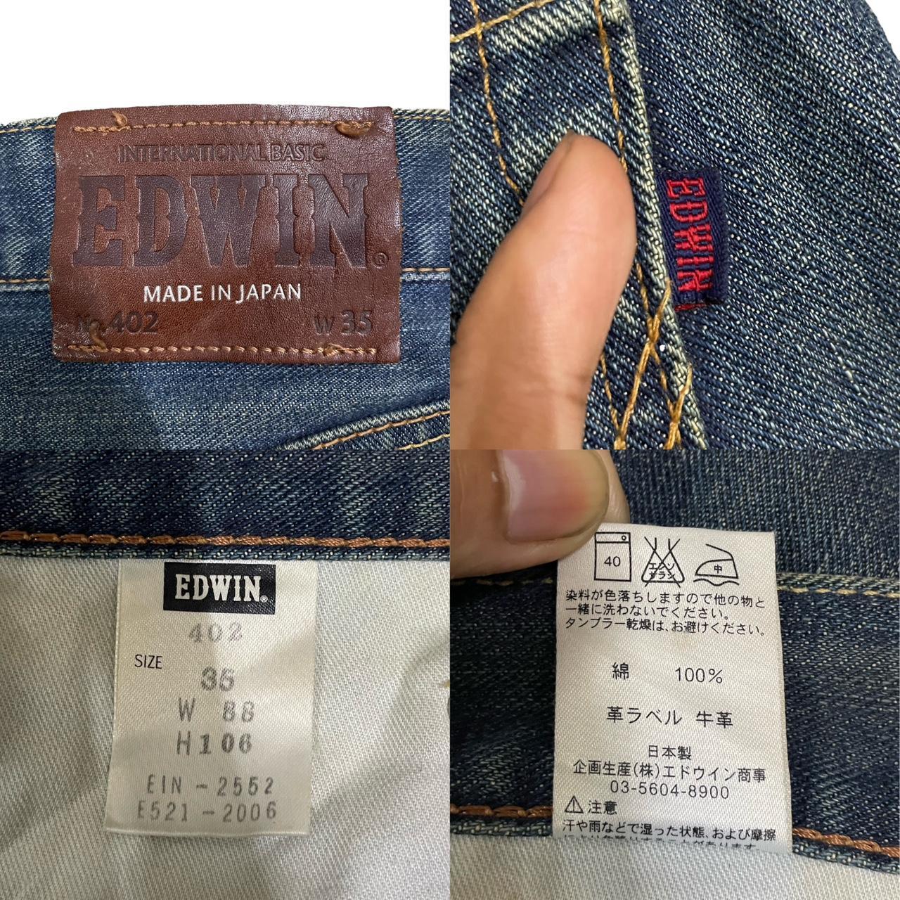 Vintage Edwin Made in Japan Regular Tapered... - Depop
