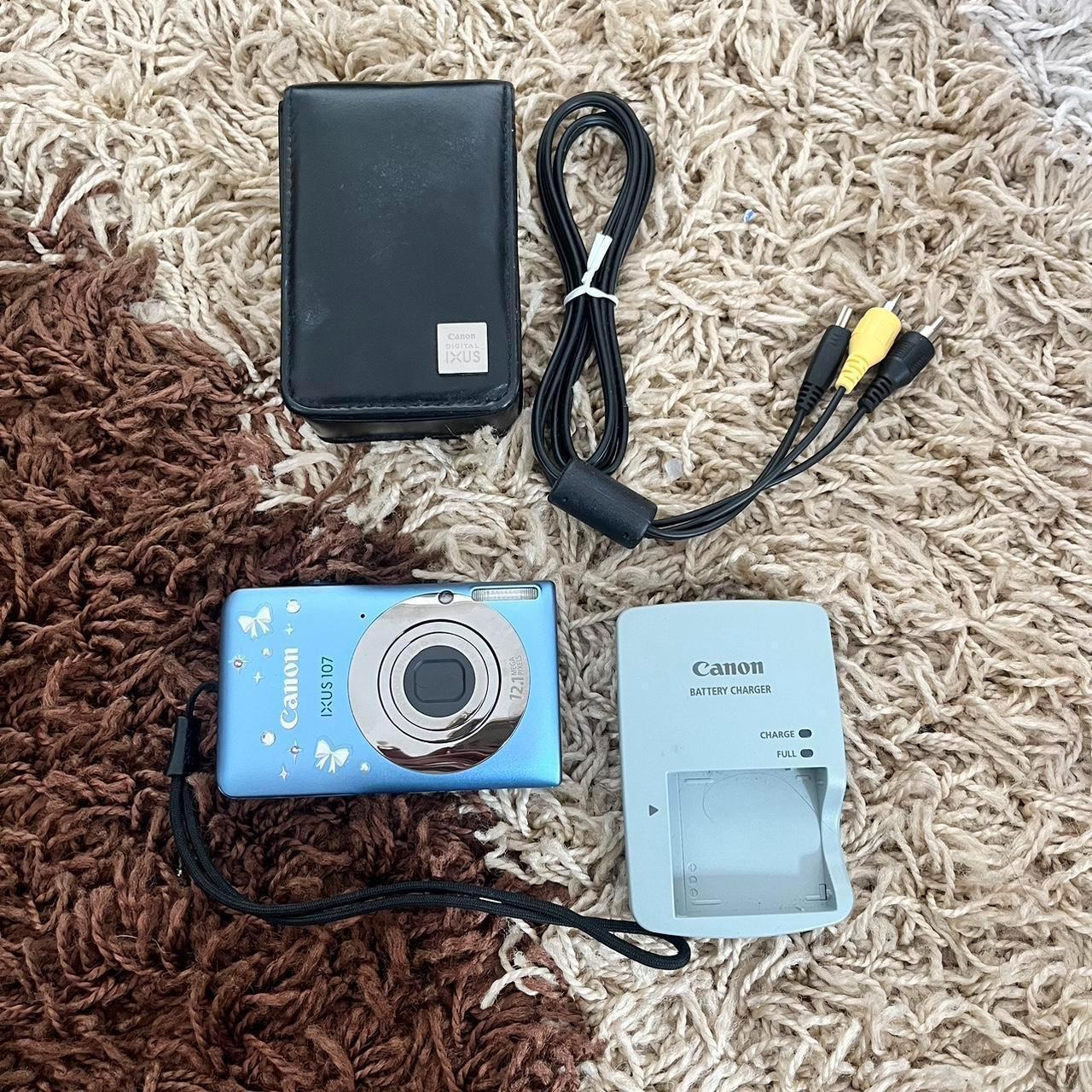 Canon Ixus Digital Camera Digi Cam in baby blue IXUS... - Depop