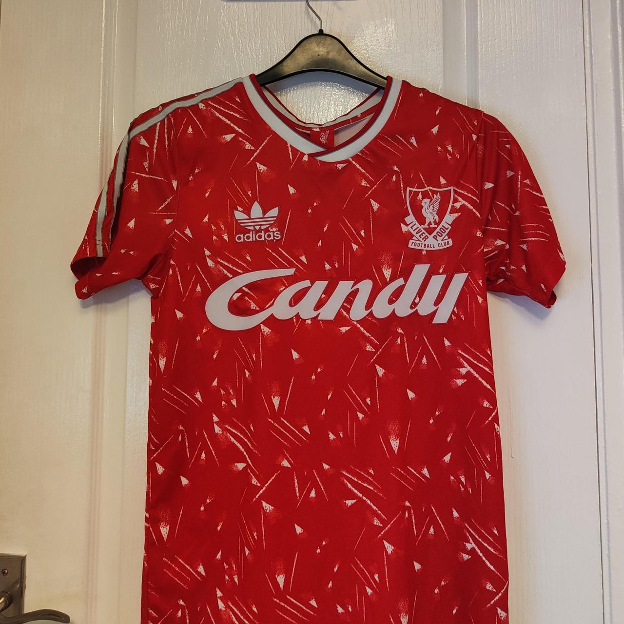 Liverpool FC retro football top 1989-1991 season - Depop