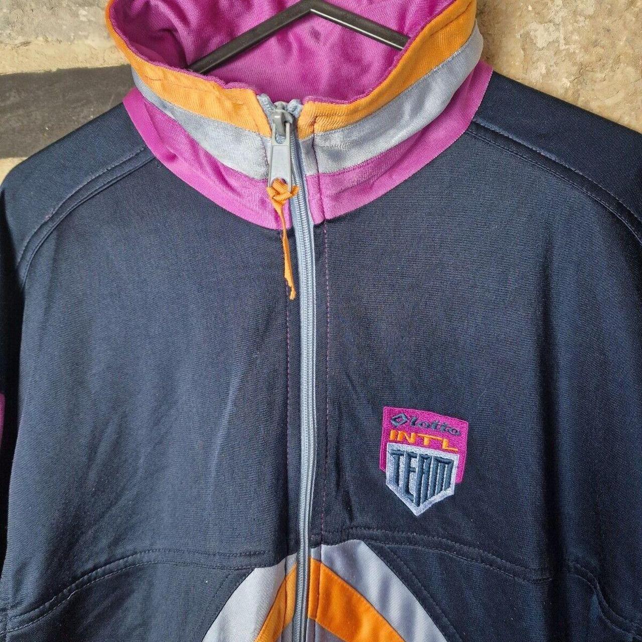 Lotto Intl Team Purple Track Jacket Size M Very... - Depop
