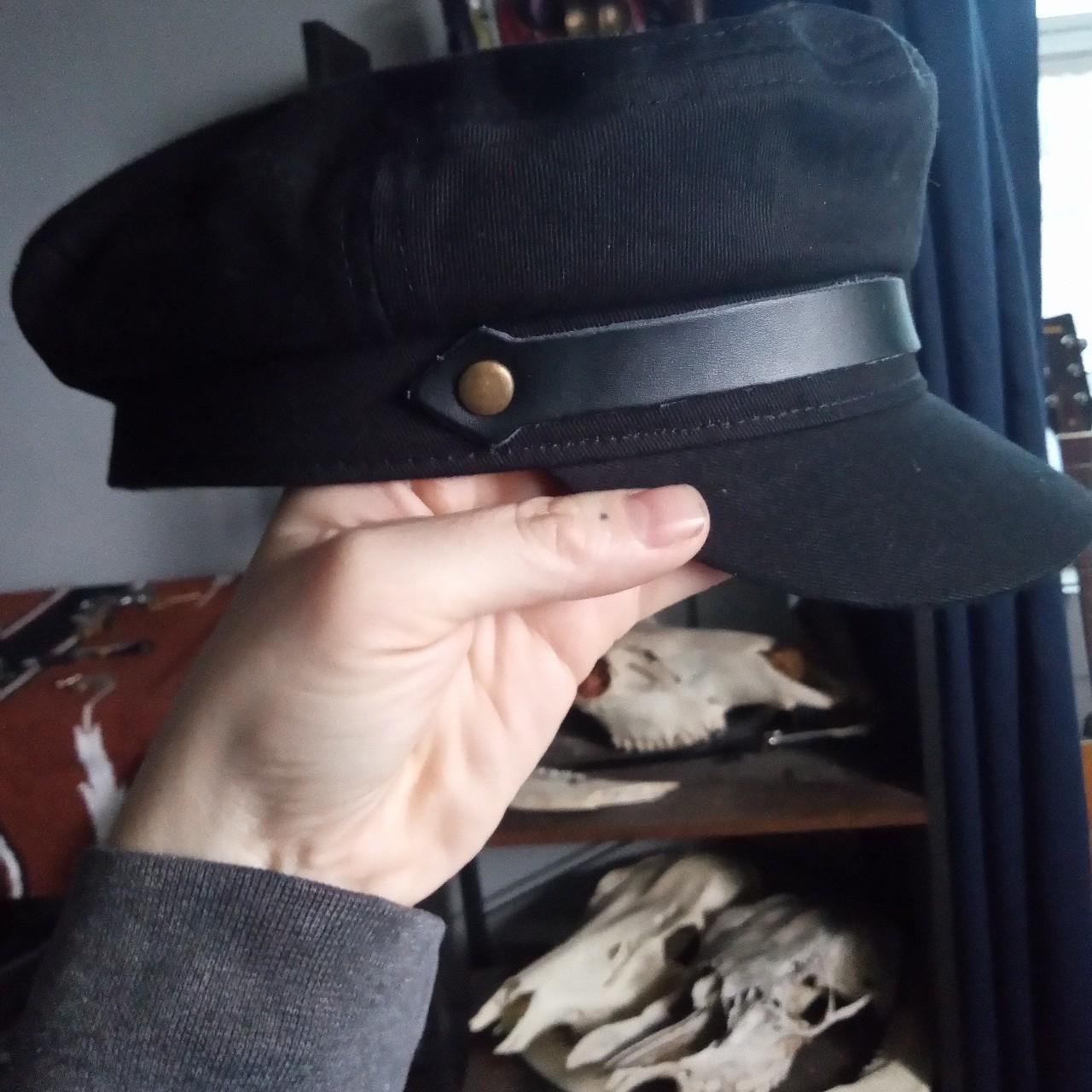 Straight to Hell Fulton Hat. Black with leather and... - Depop