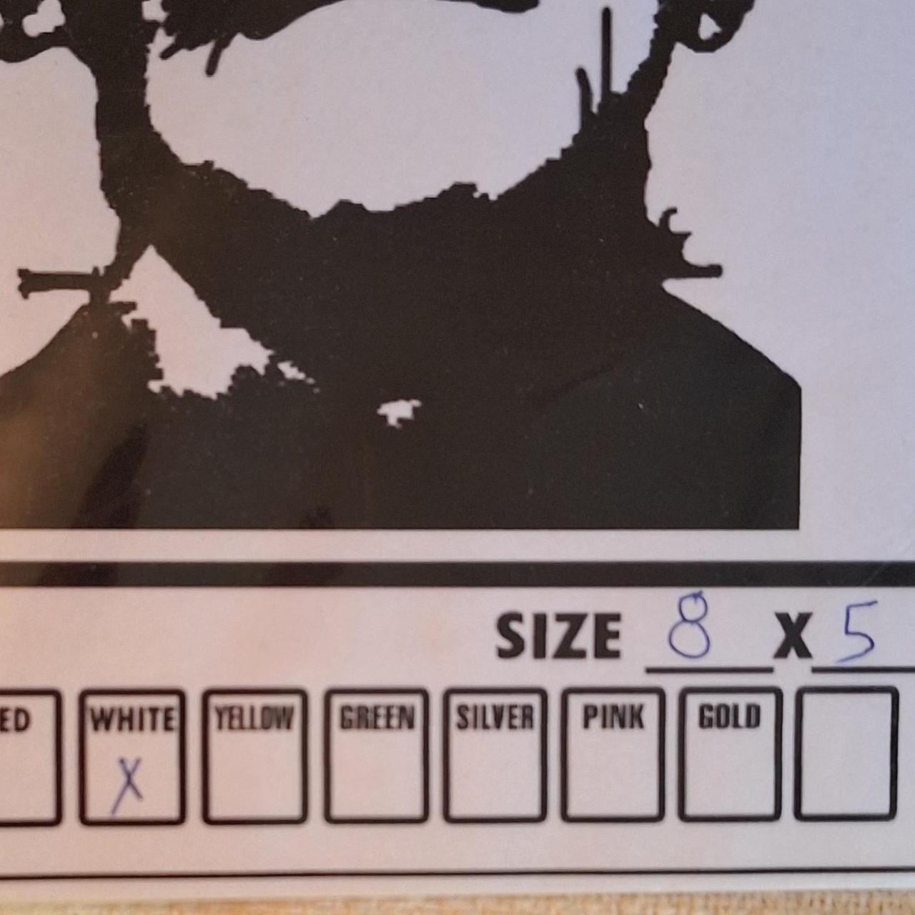 Frankenstein white window decal. Size 8 x 5 inches.... - Depop