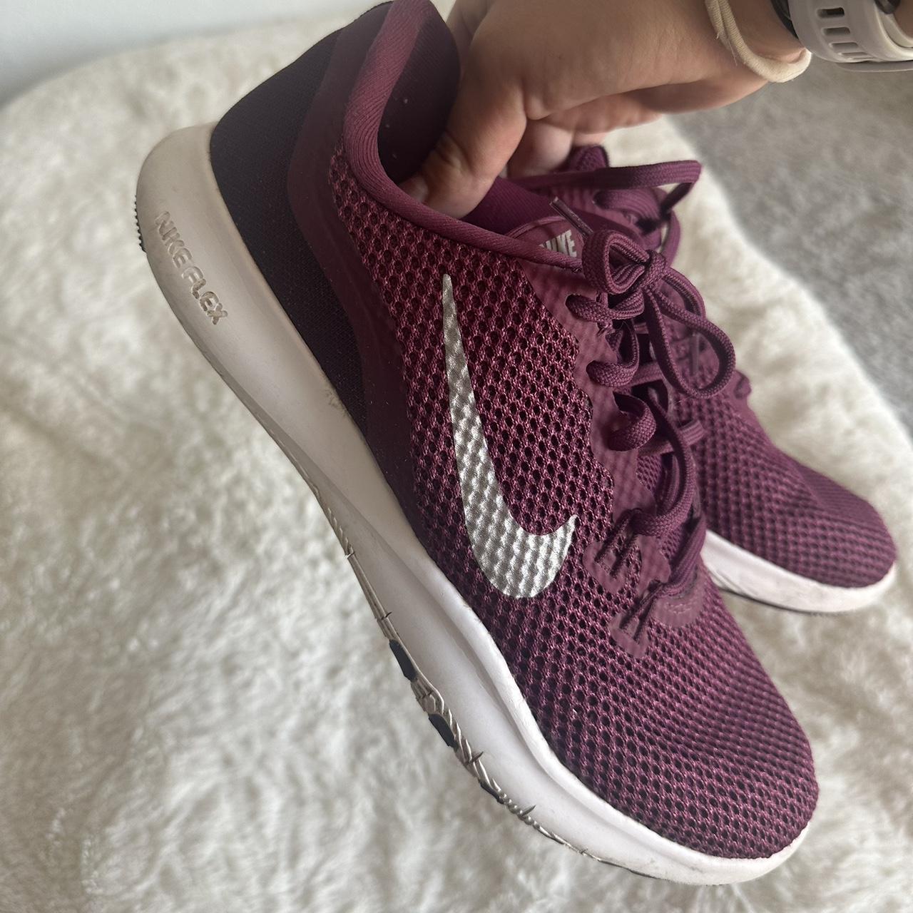 Nike maroon women’s sneakers size 8. Preloved, but... - Depop