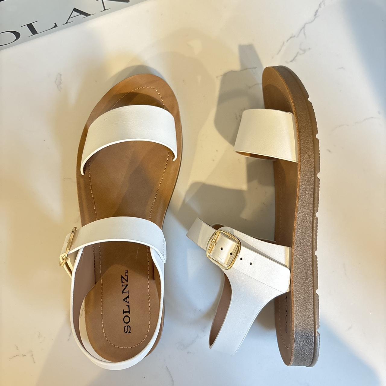 Solanz sandals brand new never worn soo cute for... - Depop