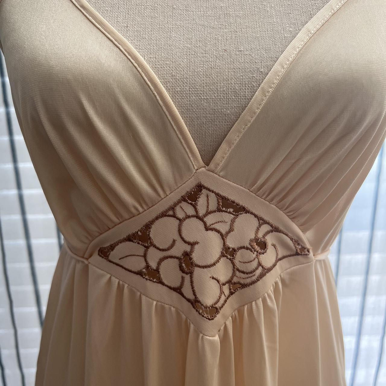 Lovely cream color nightgown set. Robe is Missing... - Depop