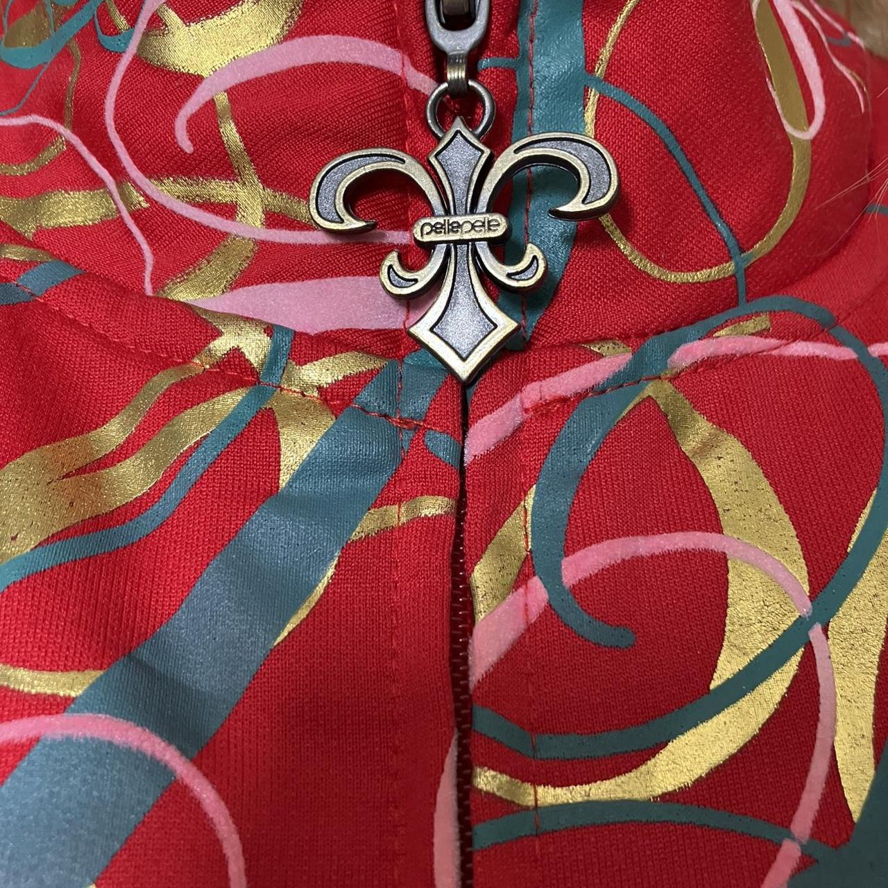 Insane vintage 90s red pelle pelle track jacket.... - Depop