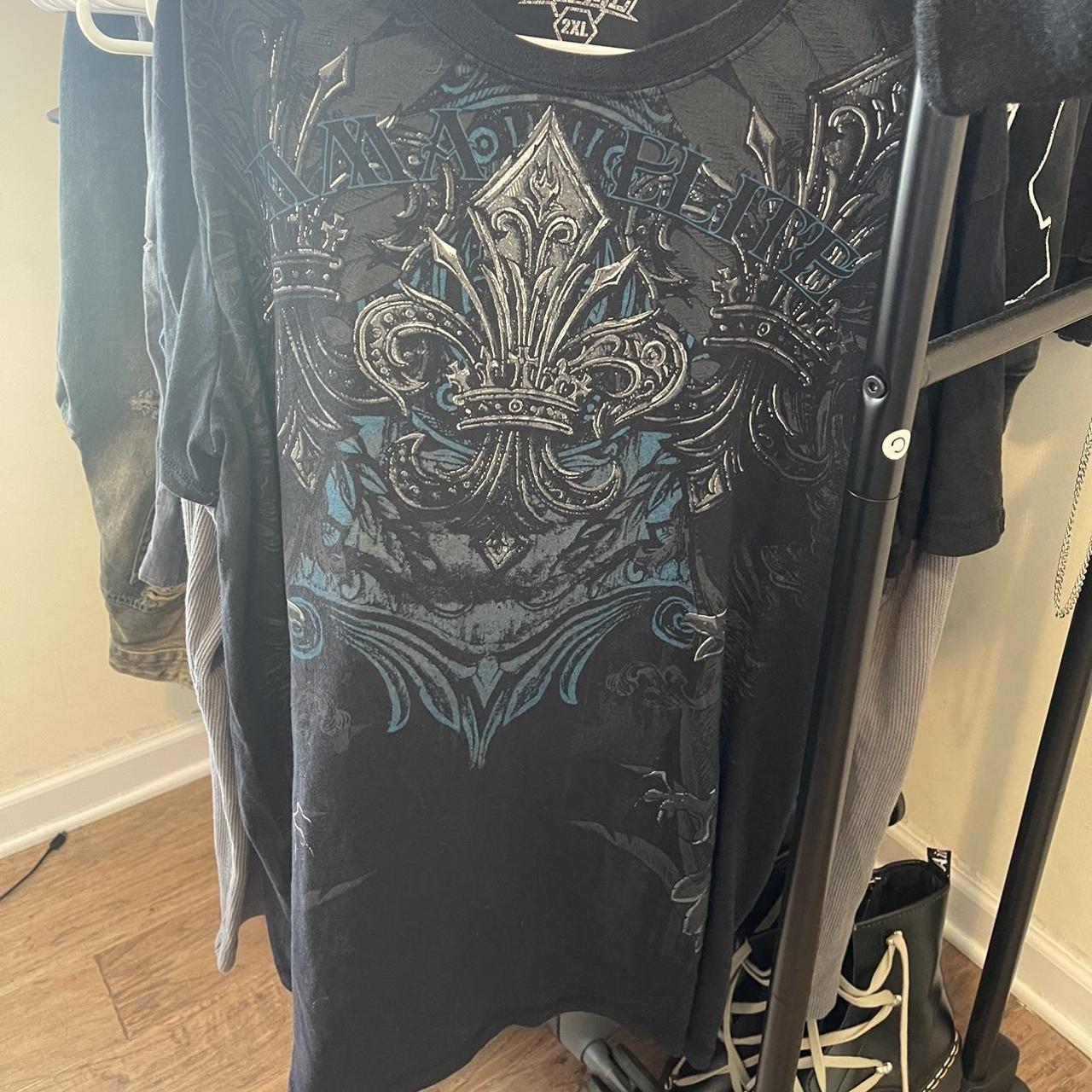 layered/double sleeve mma elite shirt pretty kewl... - Depop