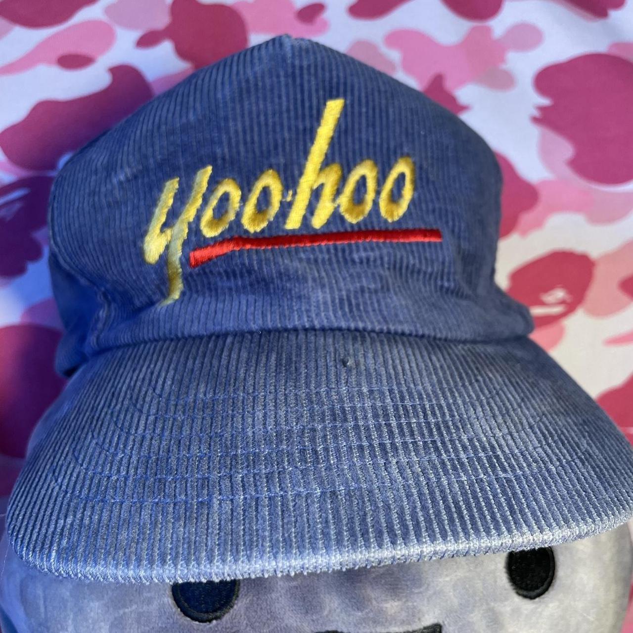 Vintage Corduroy Yoohoo Strap back Hat 100% Cotton... - Depop