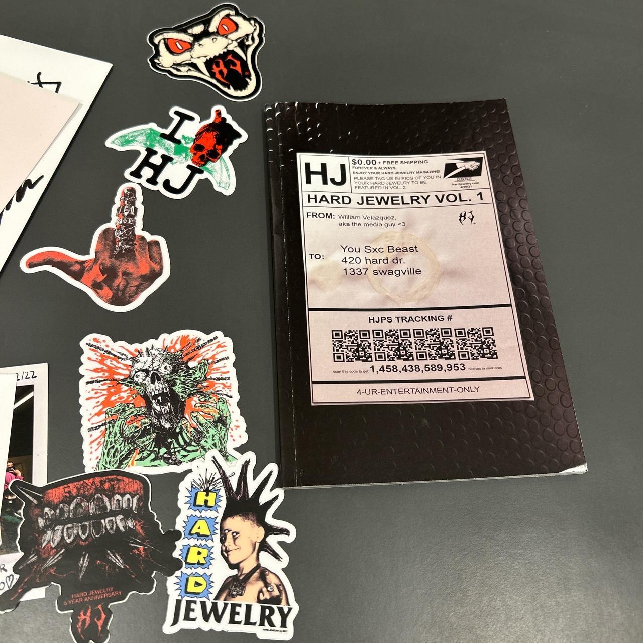 Hard Jewelry Magazine Vol. 1 and stickers Feel free... - Depop