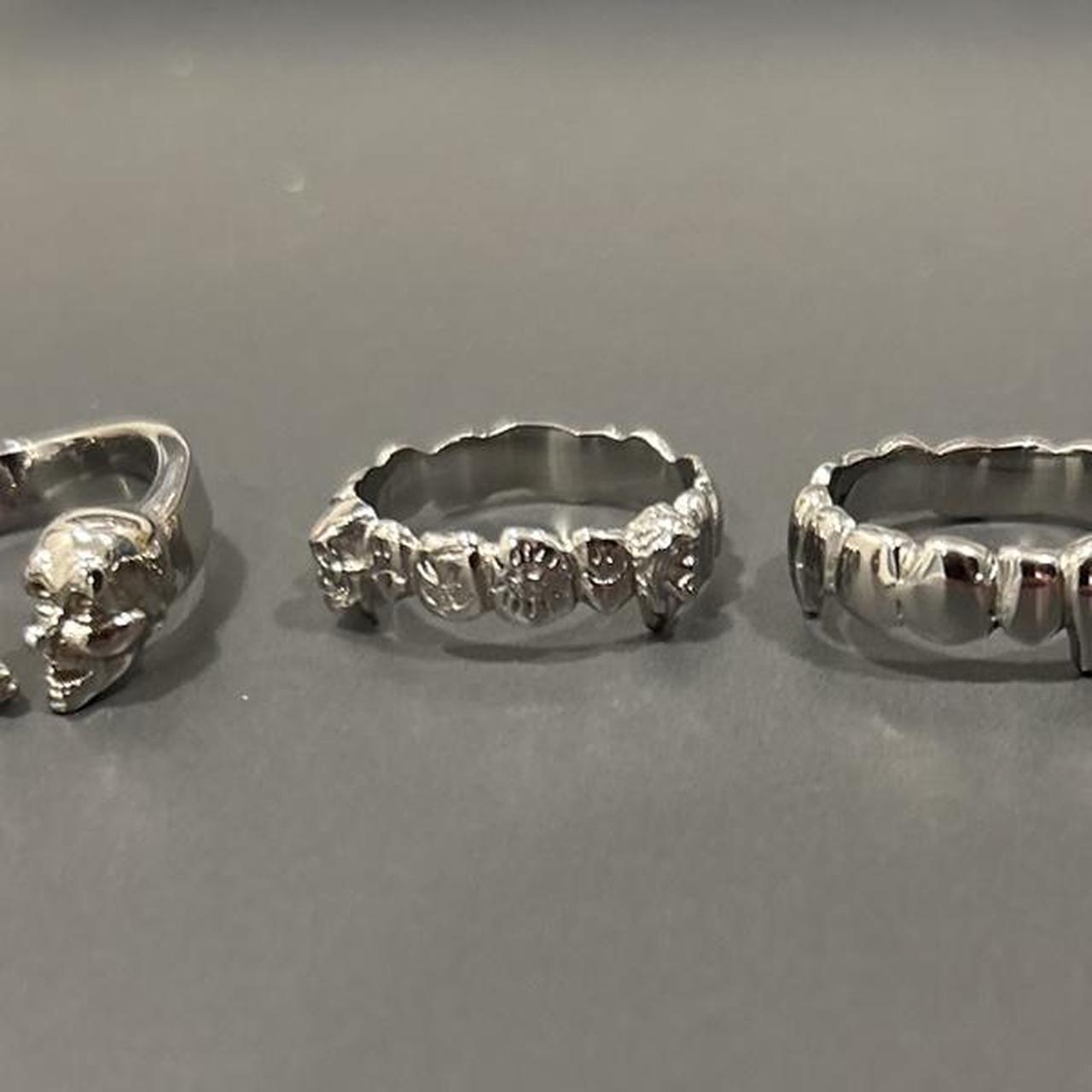 Hard Jewelry Flooded Grill Ring Size 9 Perfect... - Depop