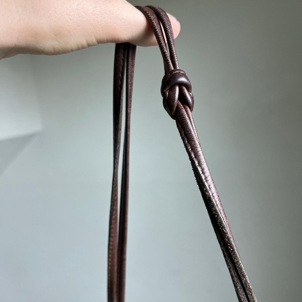 Vintage Chocolate Brown Leather Purse Rectangle... - Depop