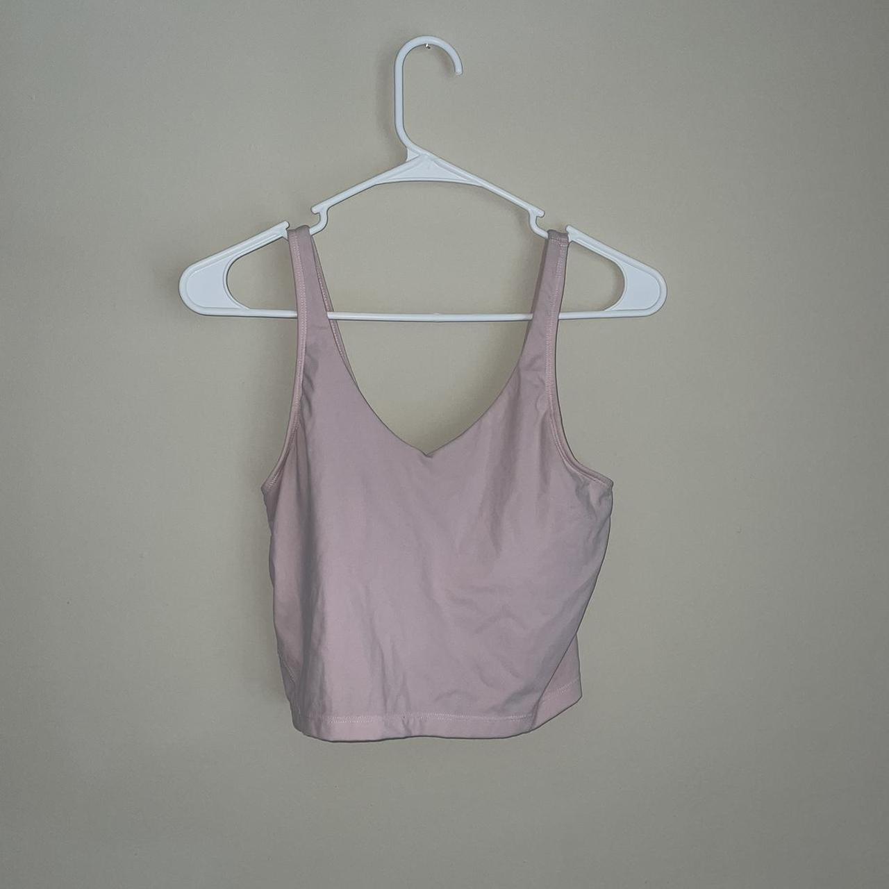 Blush pink workout top with built in bra. Perfect... - Depop