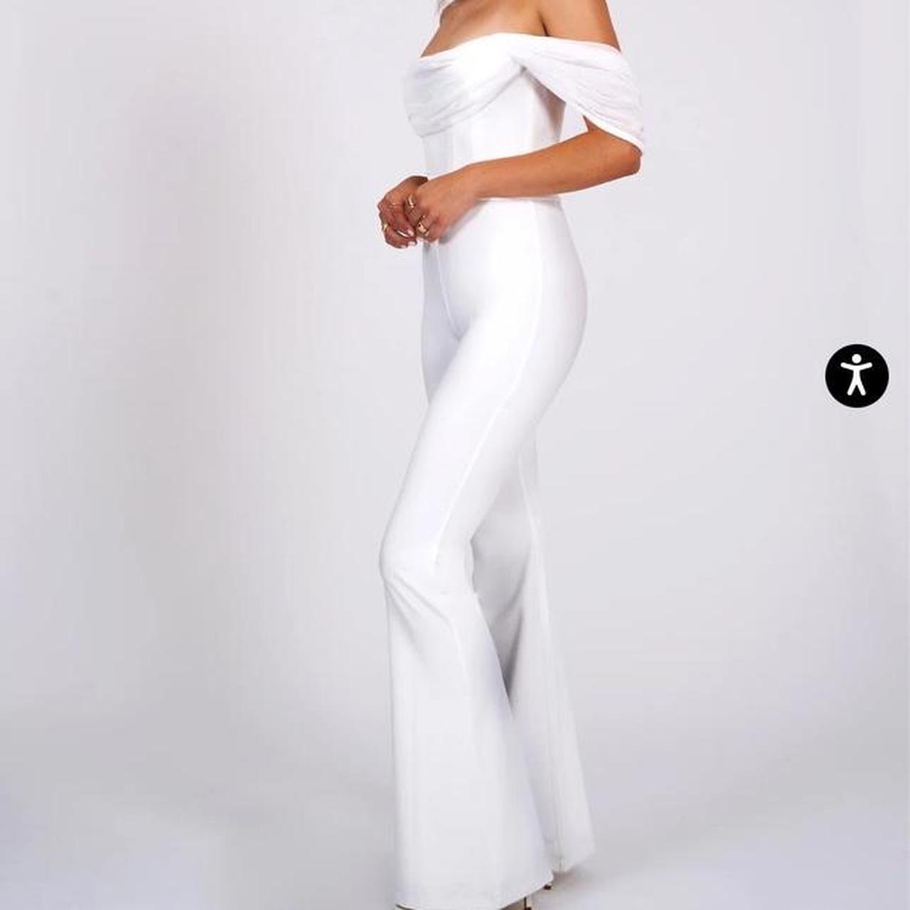 NEVER WORN Miss circle New York white jumpsuit! This... - Depop
