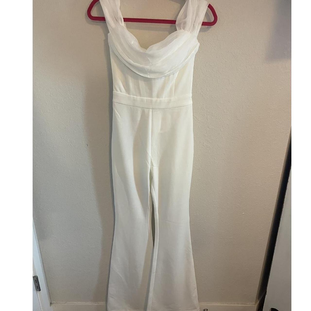 NEVER WORN Miss circle New York white jumpsuit! This... - Depop
