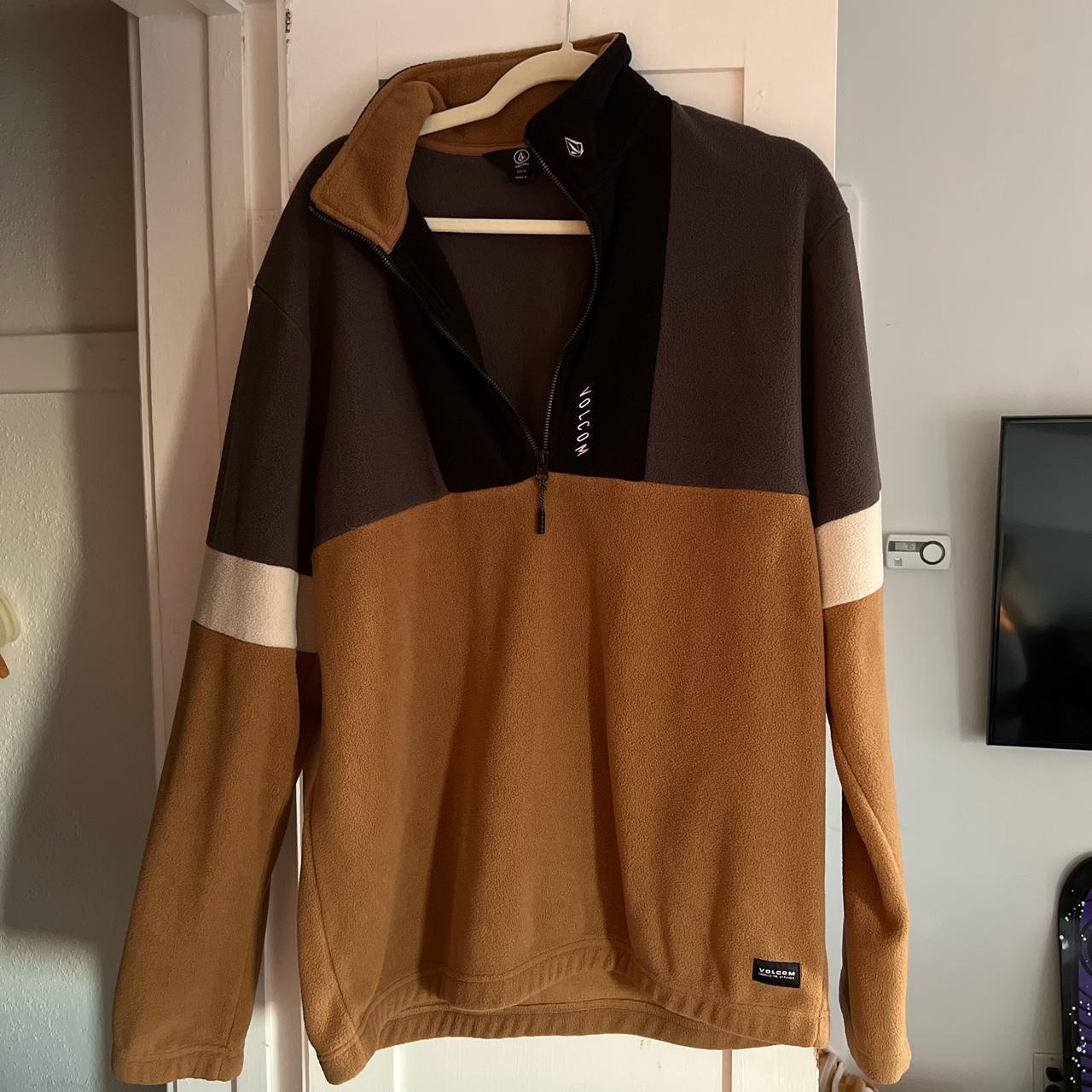 Volcom fleece quarter-zip (half-zip?) Very soft and... - Depop