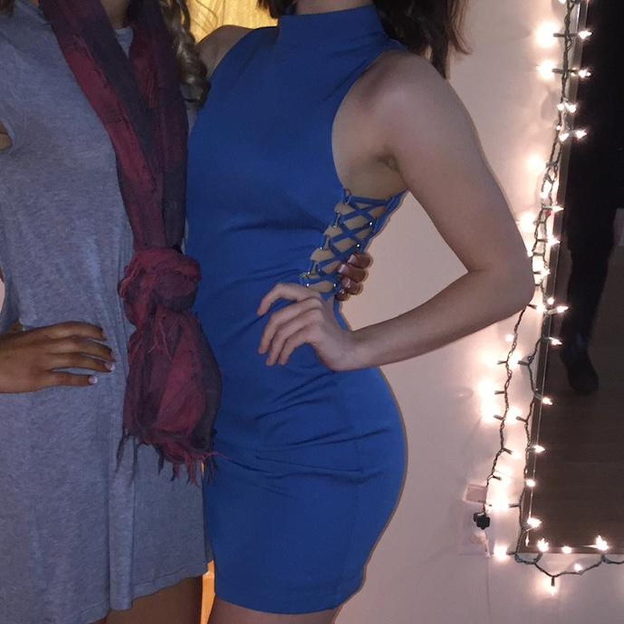Blue Bebe dress ray is super flattering when one - Depop