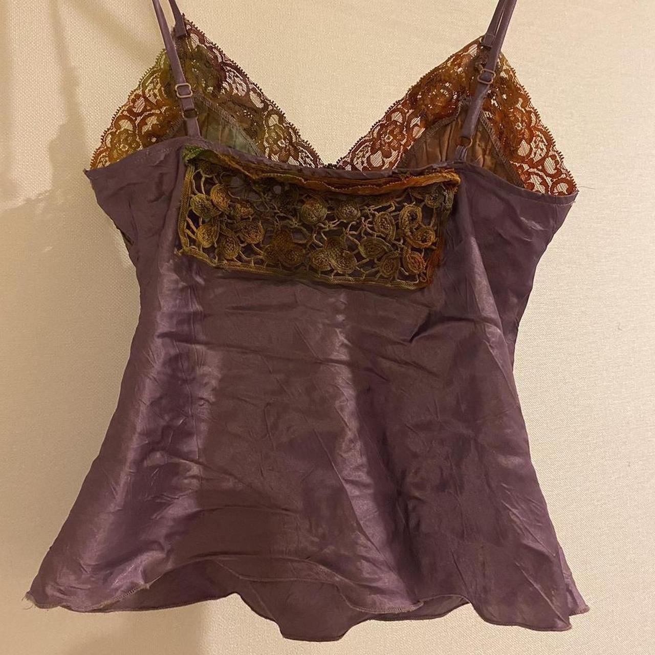 purple satin fairy top bought for $90 one of a kind - Depop