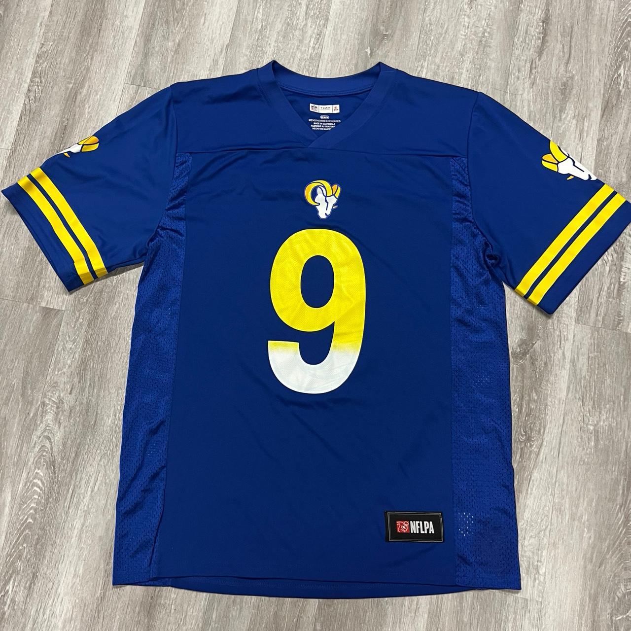 Blue and yellow NFL Rams Todd Stafford jersey #NFL... | Depop