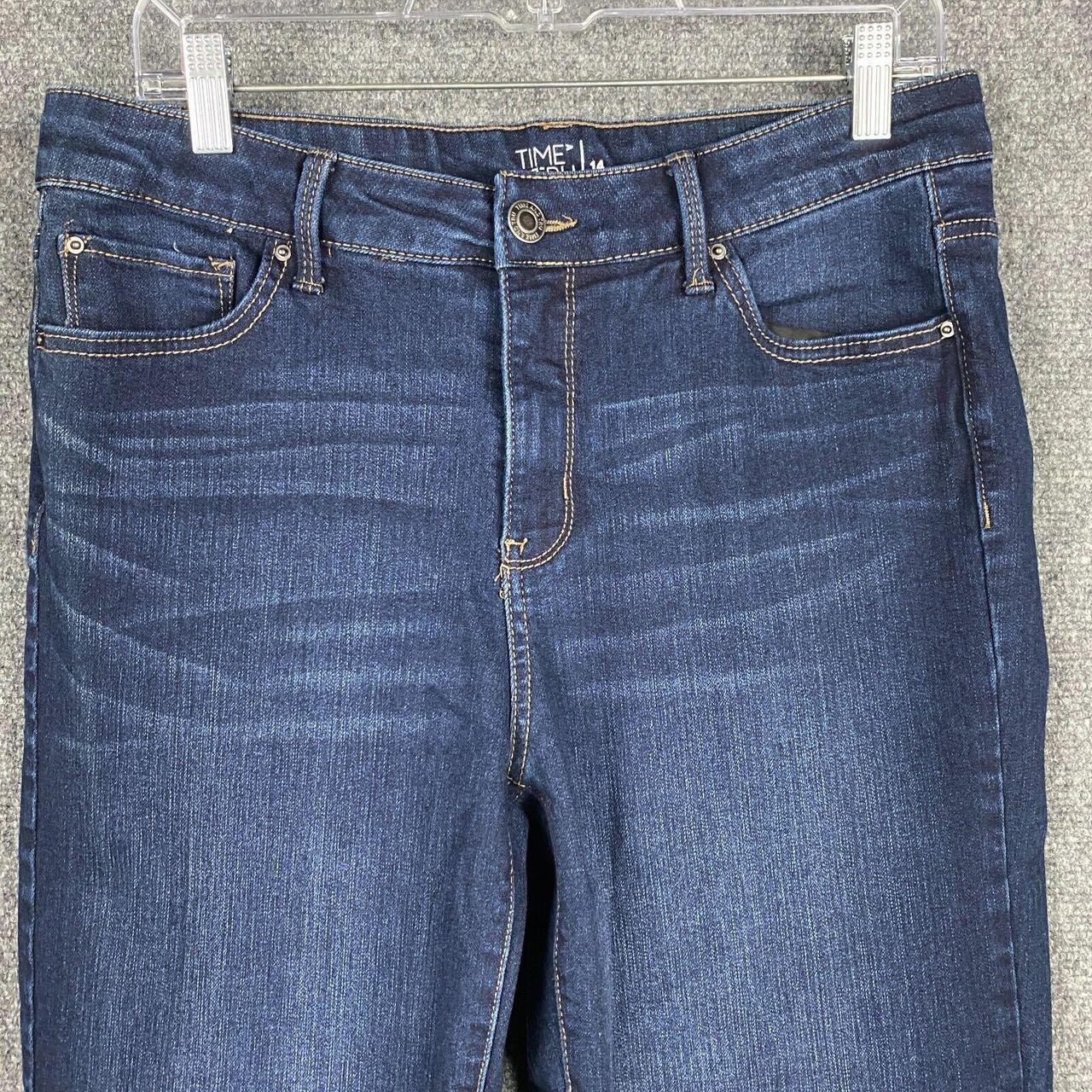 Time and Tru Straight Leg Jeans Size 14 Denim... - Depop