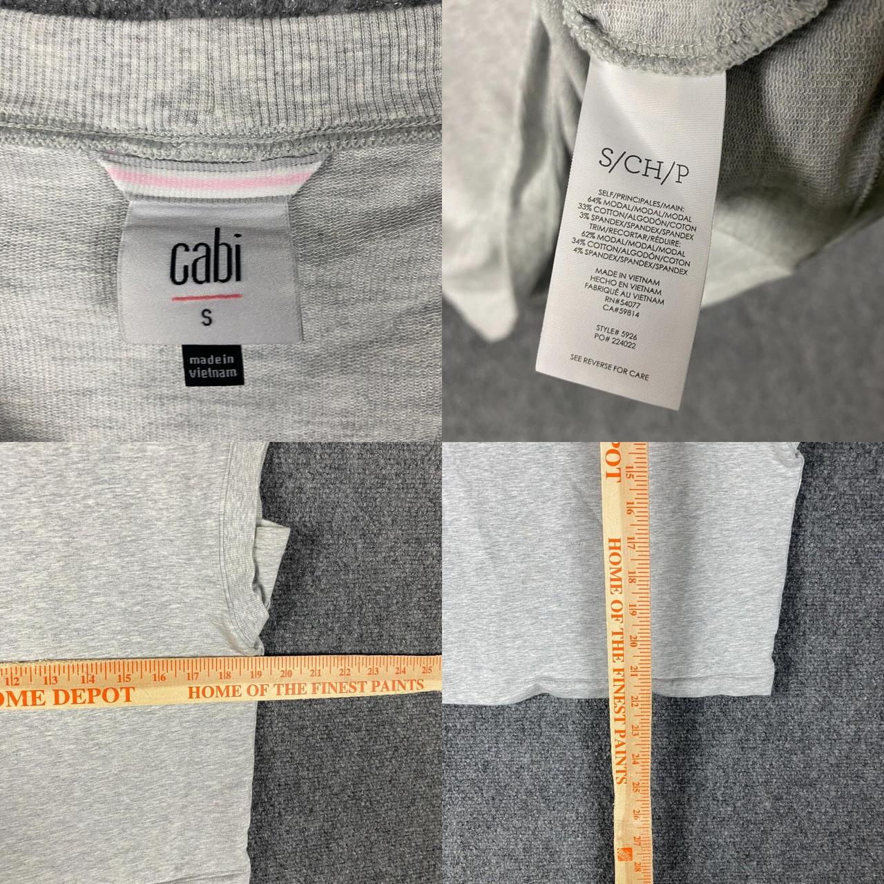 Cabi Top Women's Small Gray Casual Modal Blend... - Depop