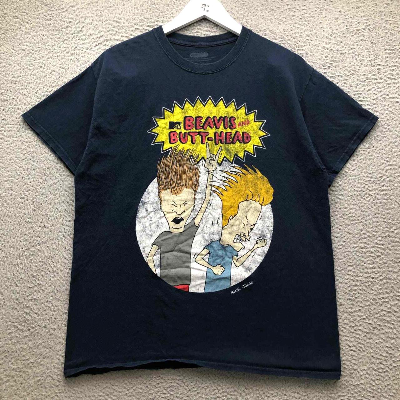 Beavis and Butt-Head TV T-Shirt Mens Large L Short... - Depop