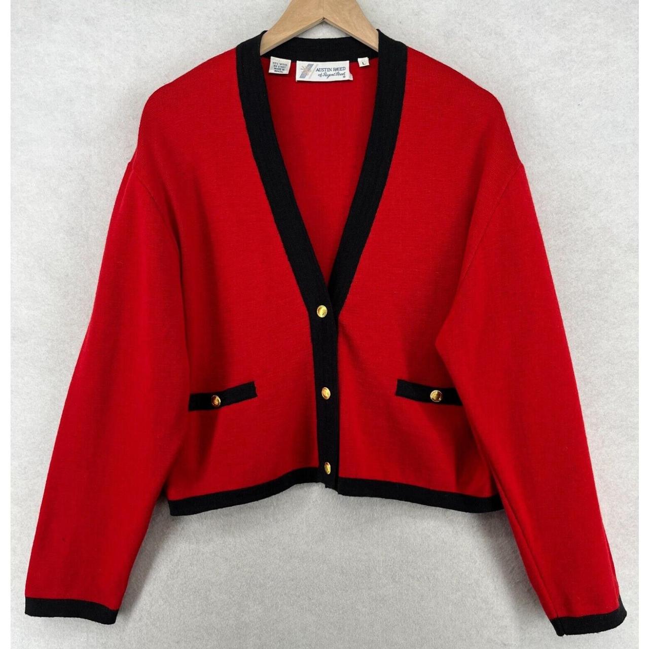 AUSTIN REDD Wool Cardigan Sweater Womens L Button... - Depop