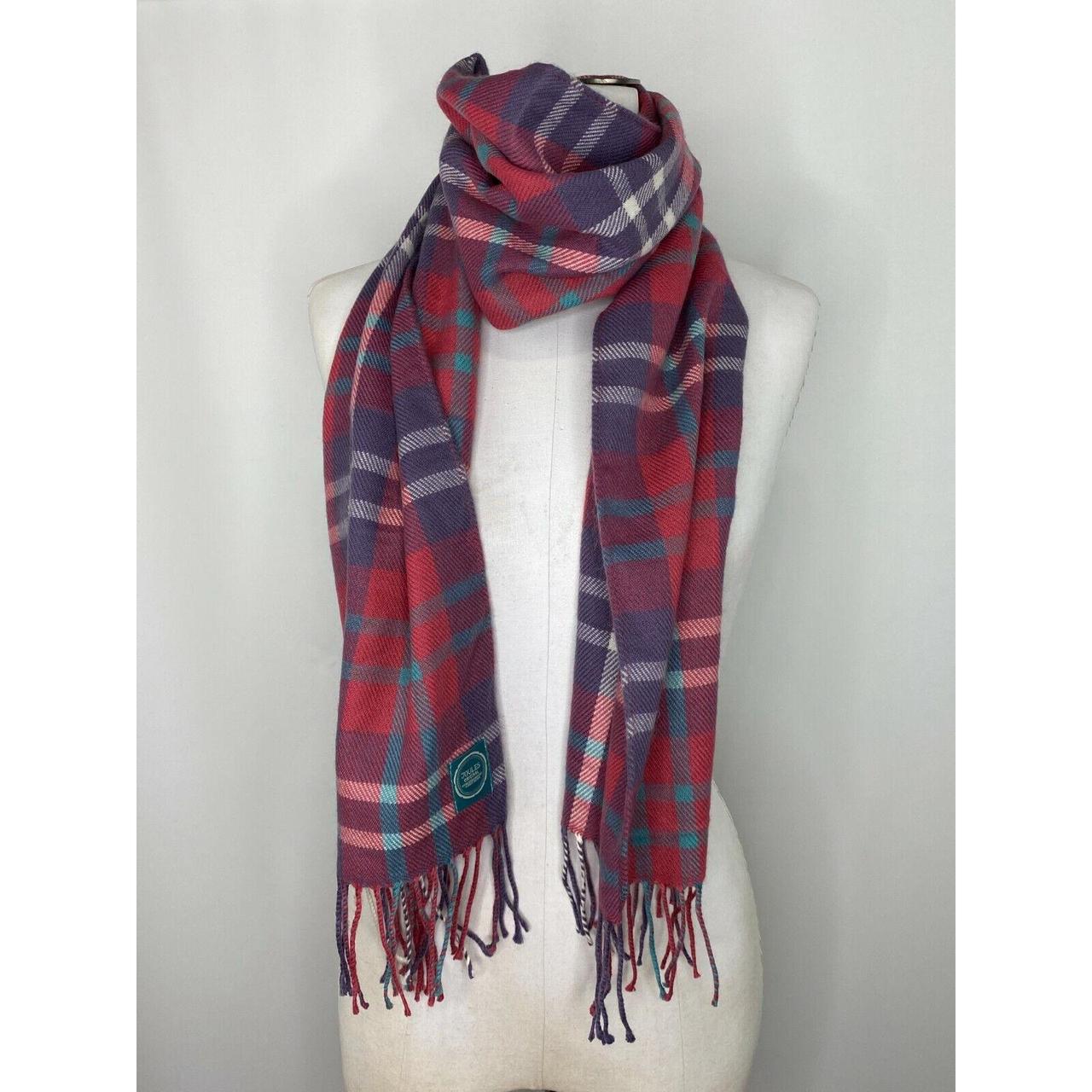 Joules Women's Red and Pink Scarf-wraps | Depop