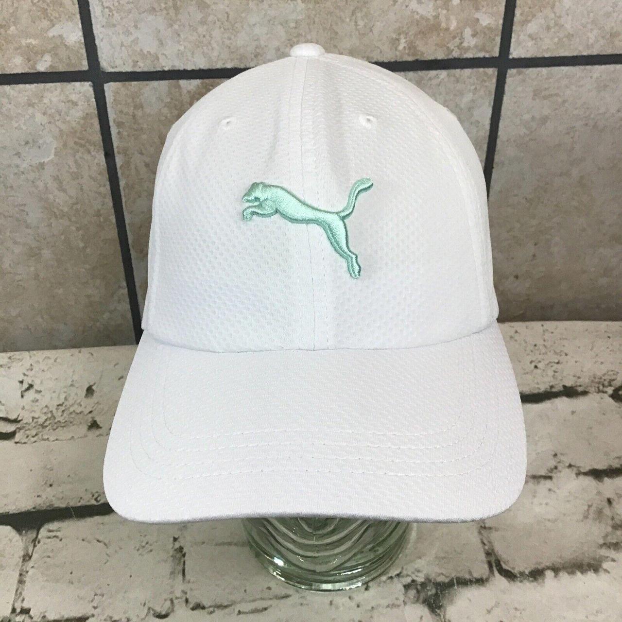 Puma Men's White and Green Hat | Depop