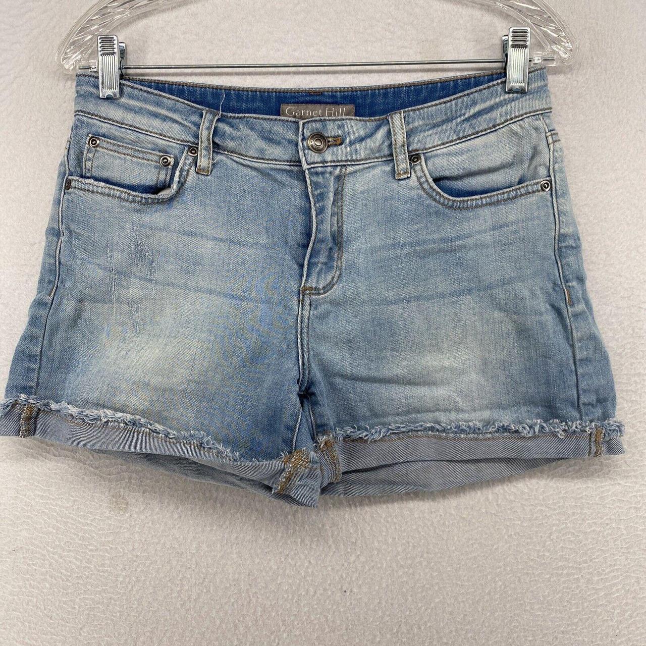 GARNETT HILL Denim Shorts Womens Size 27 Stretch... - Depop