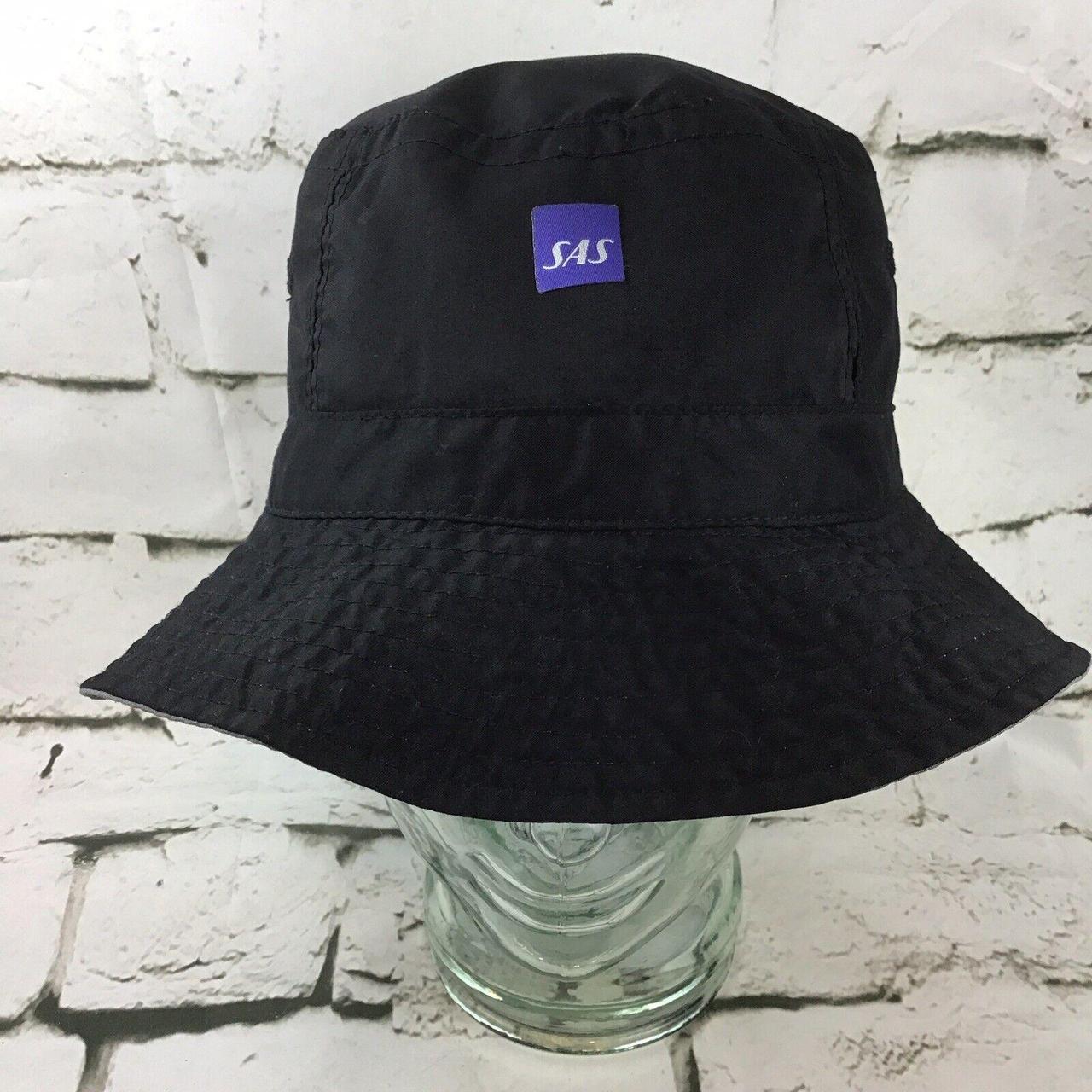 SAS Its Scandinavian Unisex Bucket Hat Black Gray... - Depop